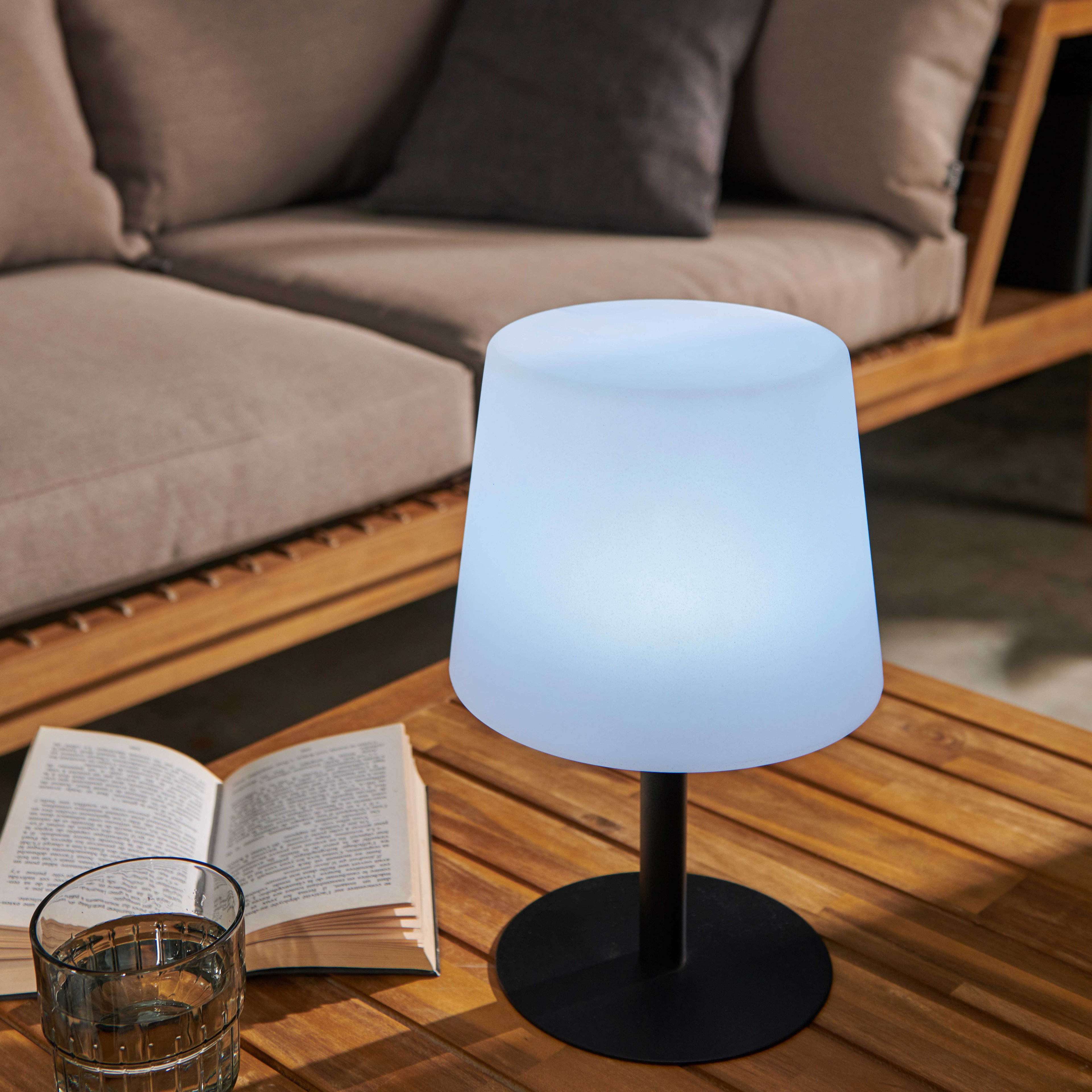 Lampe LED sans fil hauteur 30 cm faible consommation | Oviala