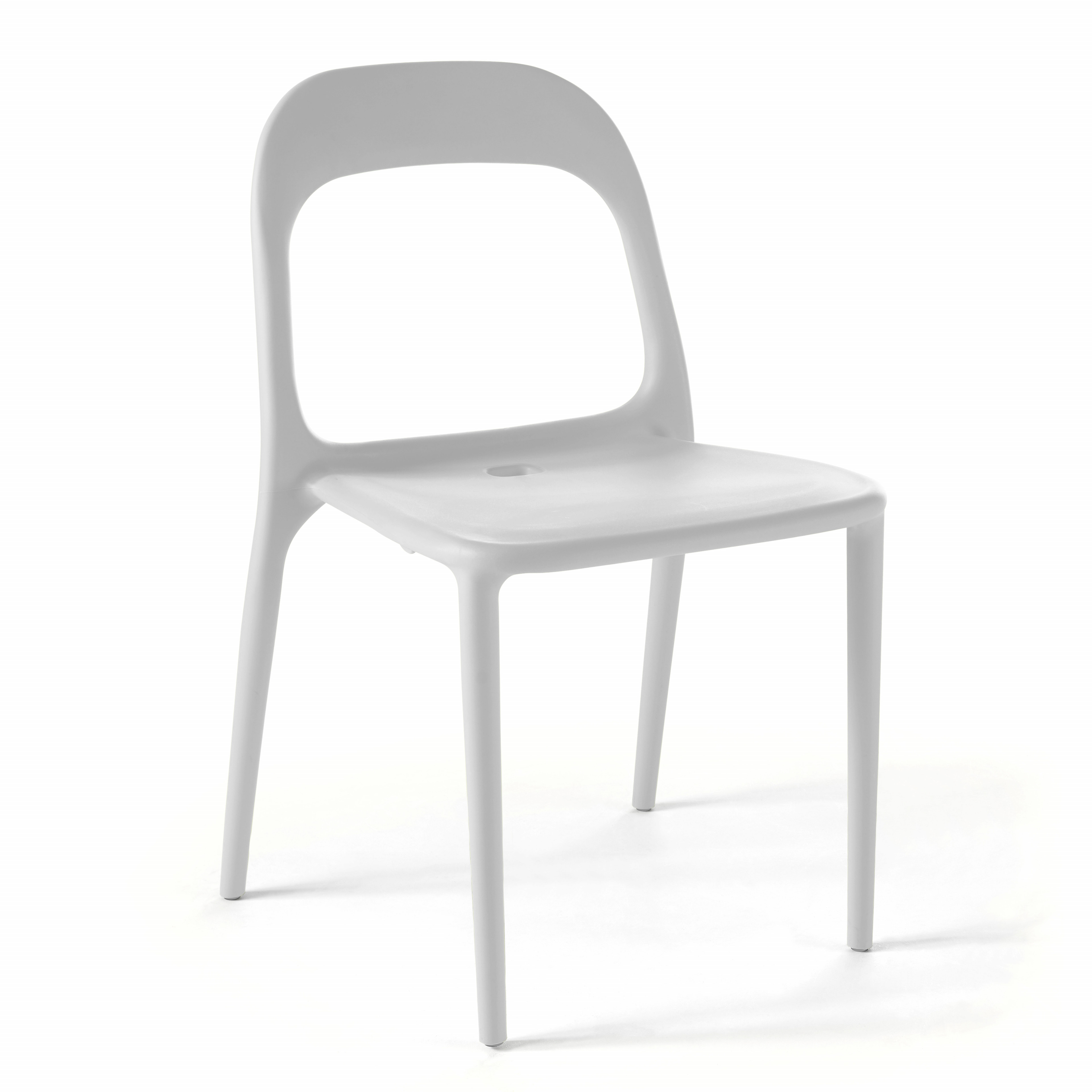 4 chaises de jardin empilables en plastique | Oviala
