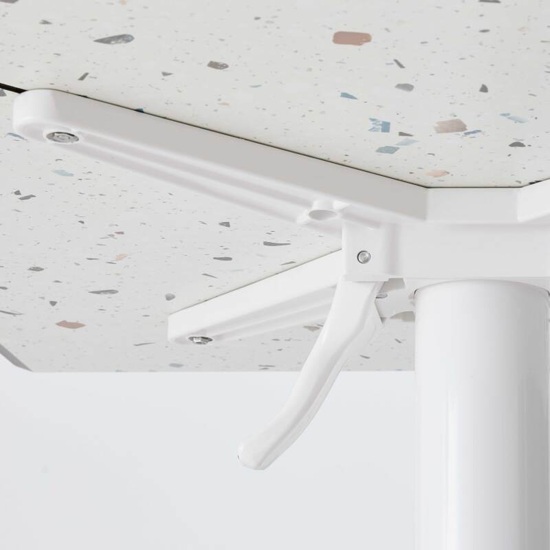 Table haute carrée 60 x 60 cm inclinable en HPL | Oviala